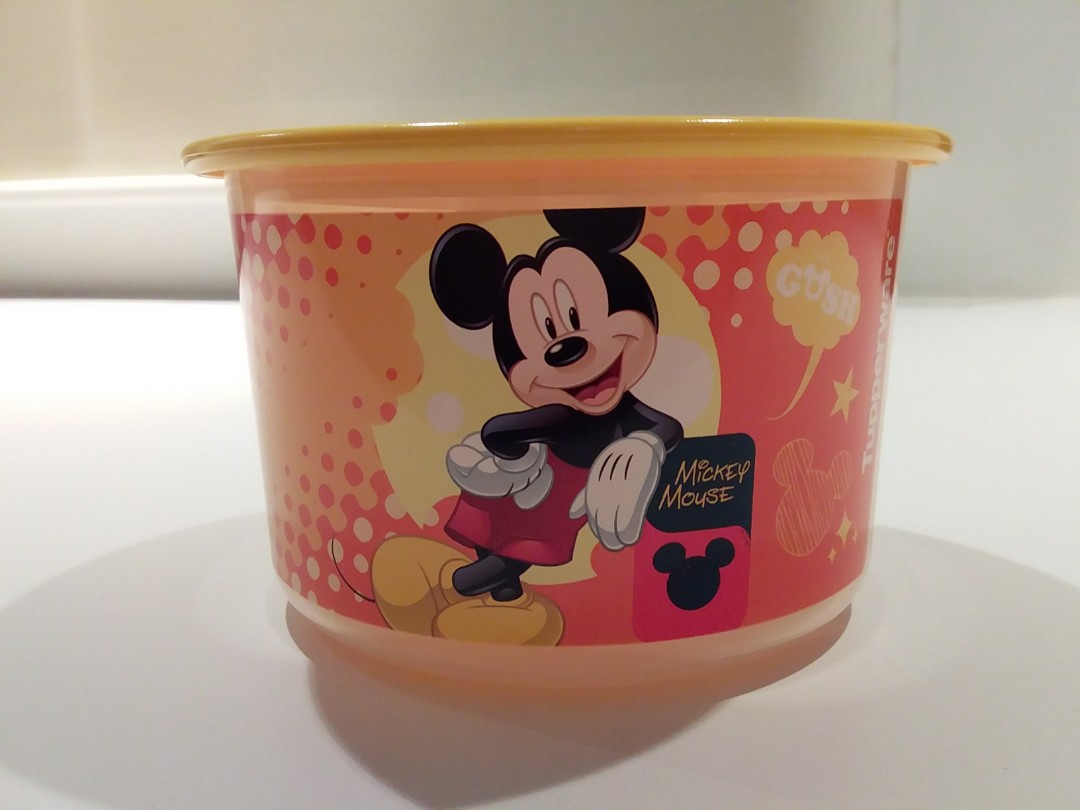 Tupperware Mickey Mouse container, Furniture & Home Living, Kitchenware ...