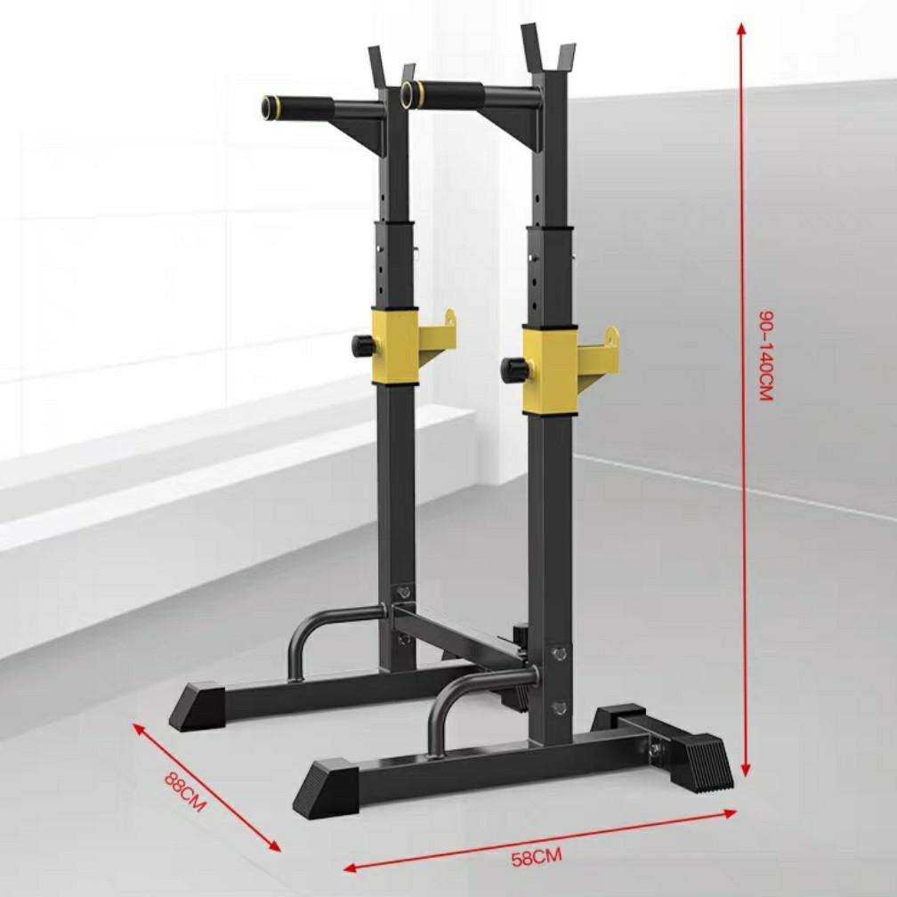 Adjustable Squat Rack Dipping Bar Weight Rack Gym Equipment 500kg ...