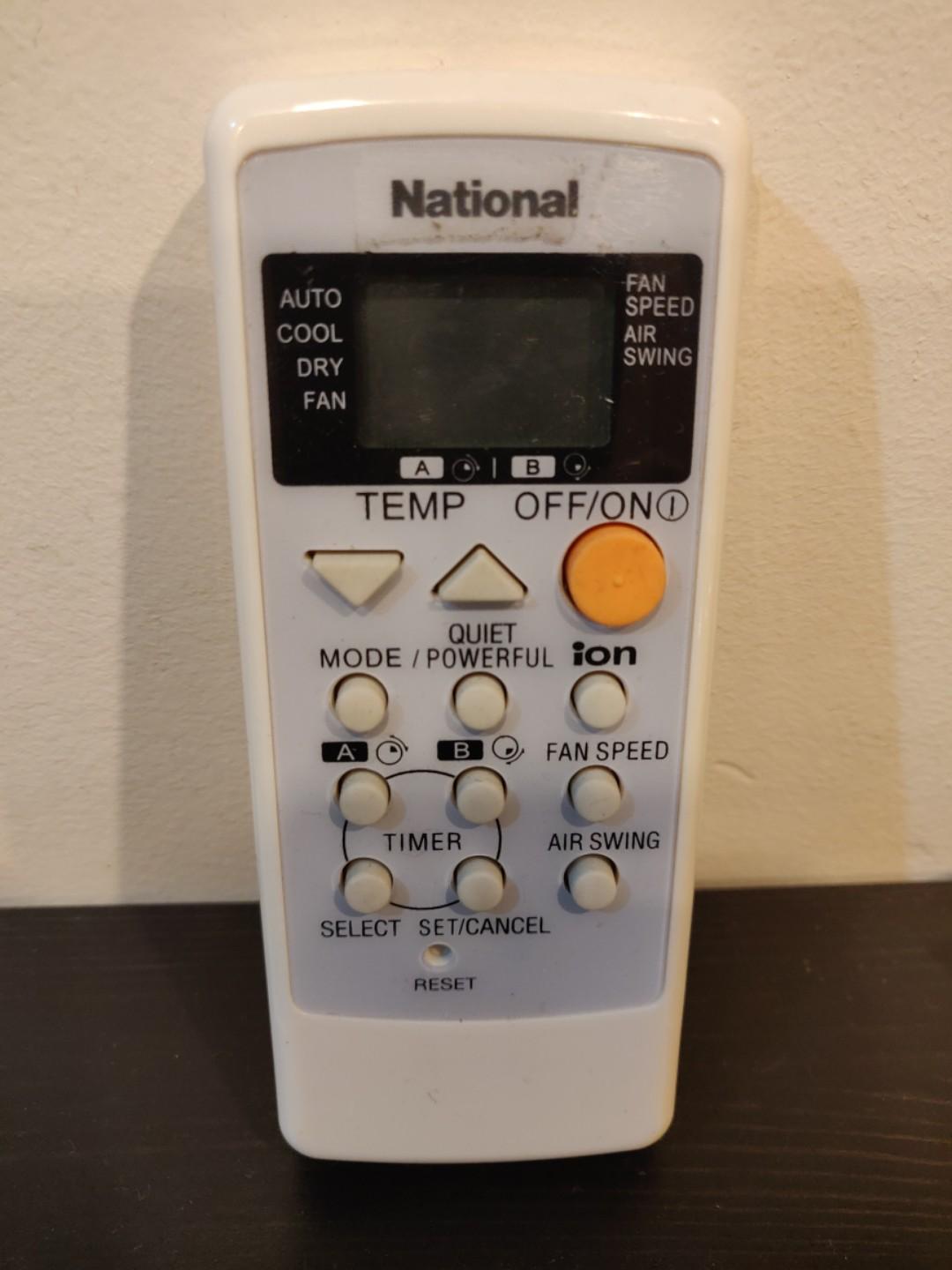 Aircon Remote Control for National Aircon, TV & Home Appliances, Air ...