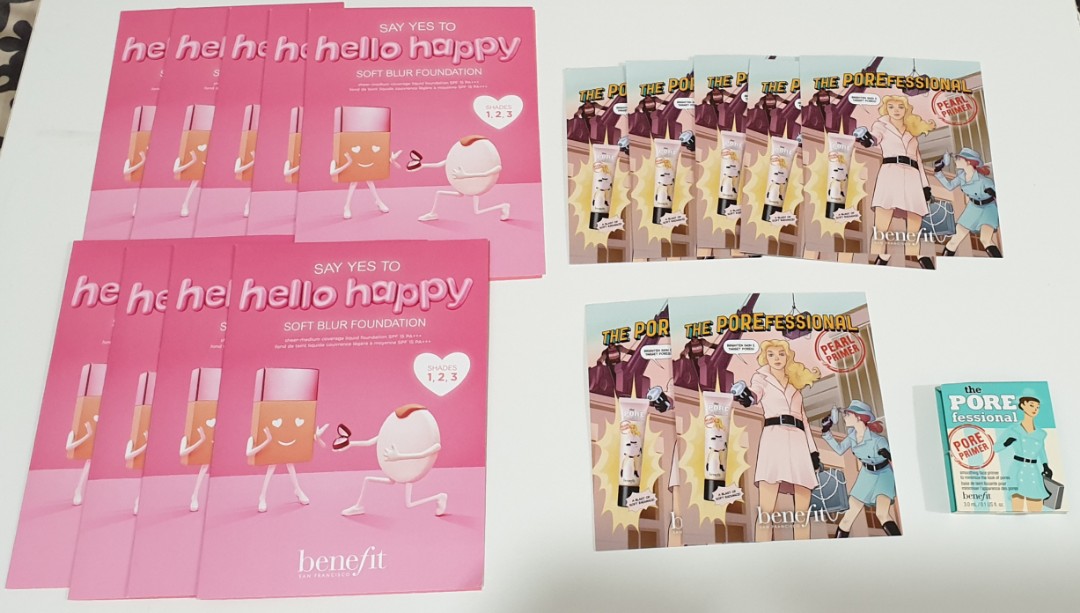 Benefit's Sample kit, Beauty & Personal Care, Face, Makeup on Carousell