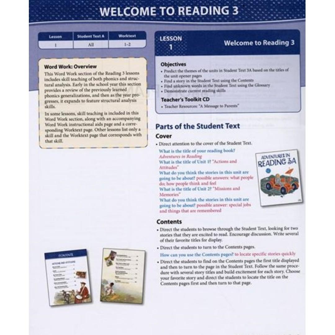 BJU Reading 3 Teacher's Edition with CD (3rd ed., 2 volumes), Hobbies ...