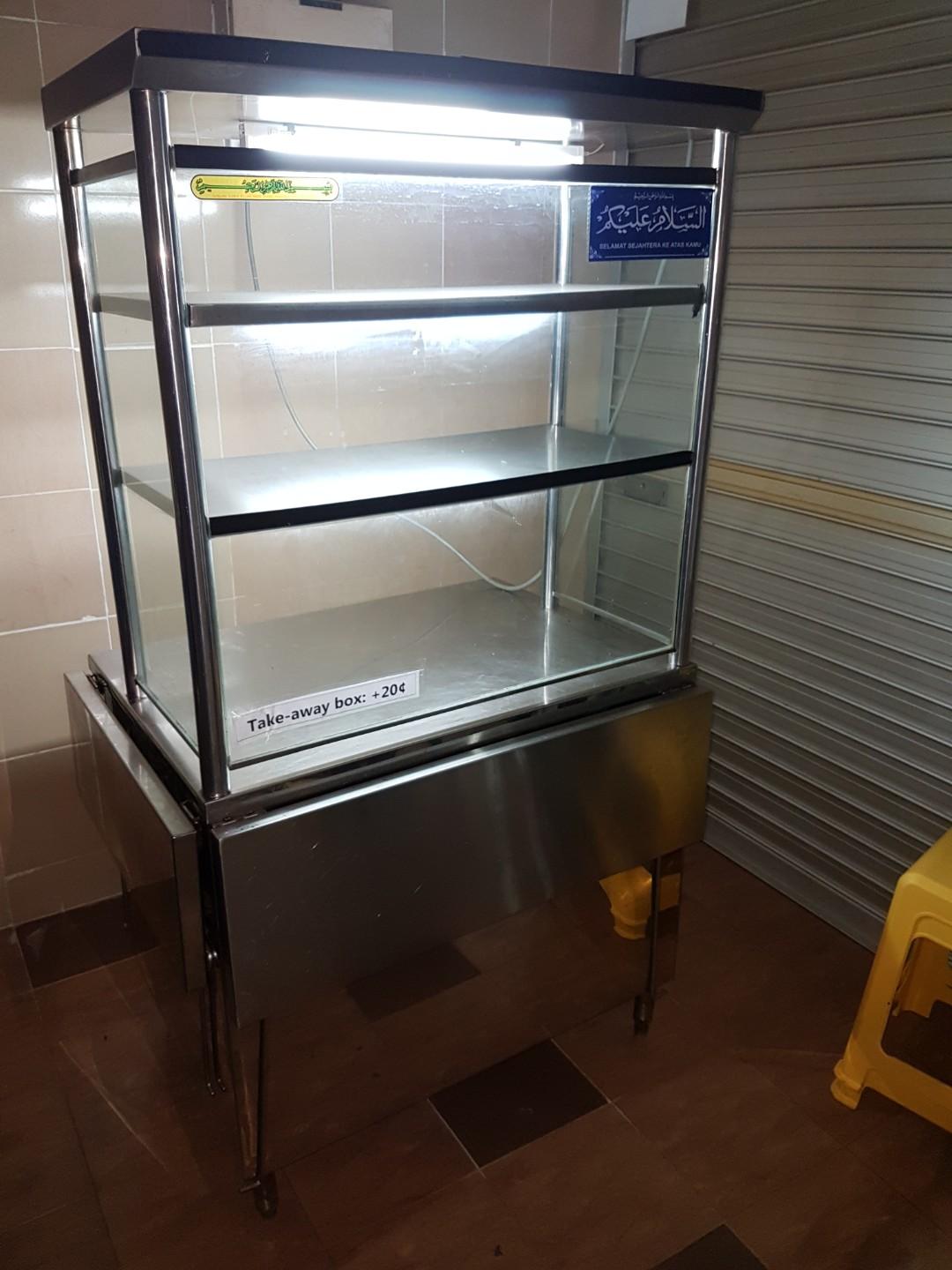 Commercial stainless steel display cabinet/table, Furniture & Home ...