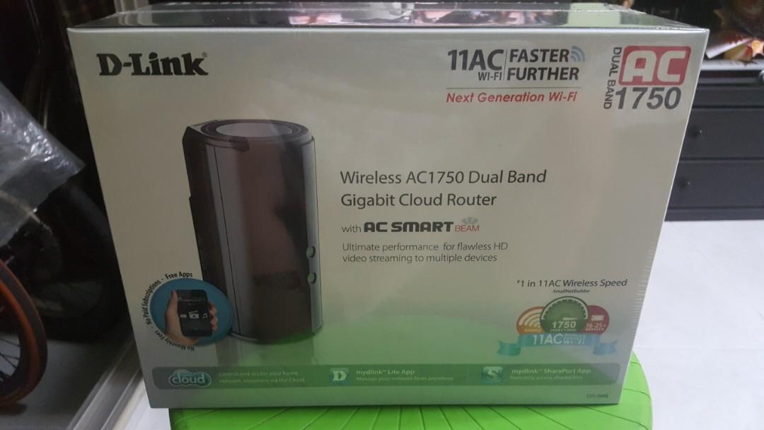 Dlink Wireless AC1750 Dual-Band Gigabit Cloud Router (DIR-868L ...