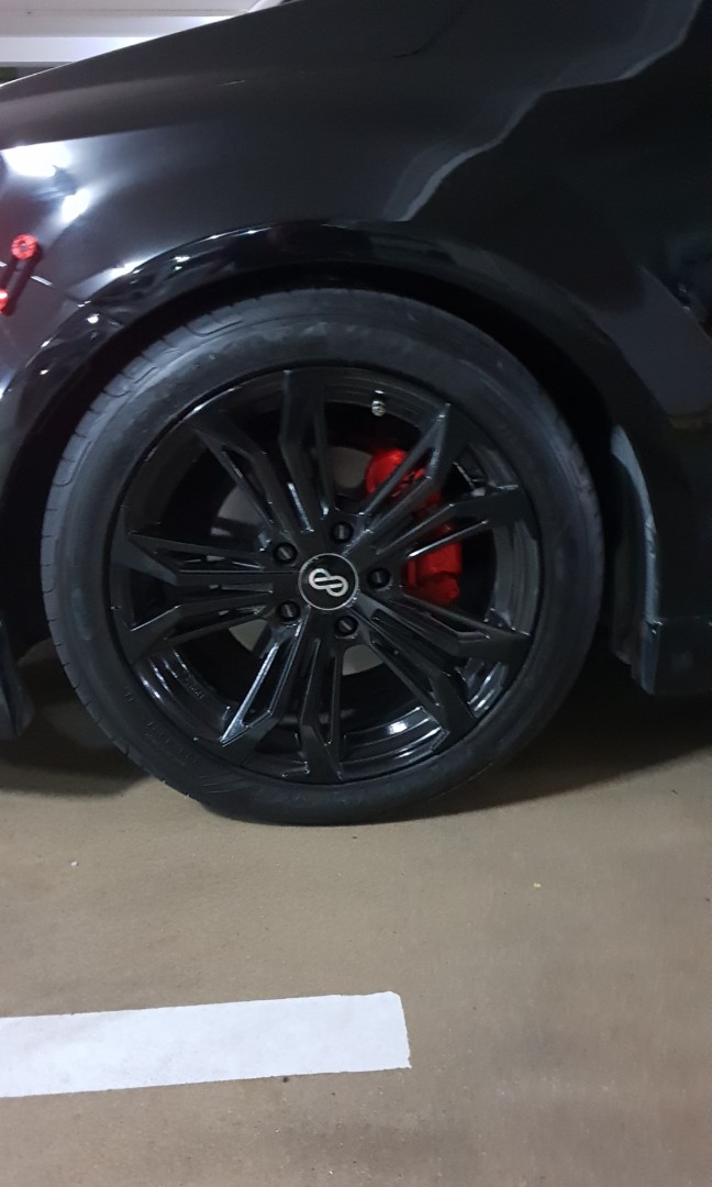 enkei vortex 5 17inch rims, Car Accessories, Tyres & Rims on Carousell