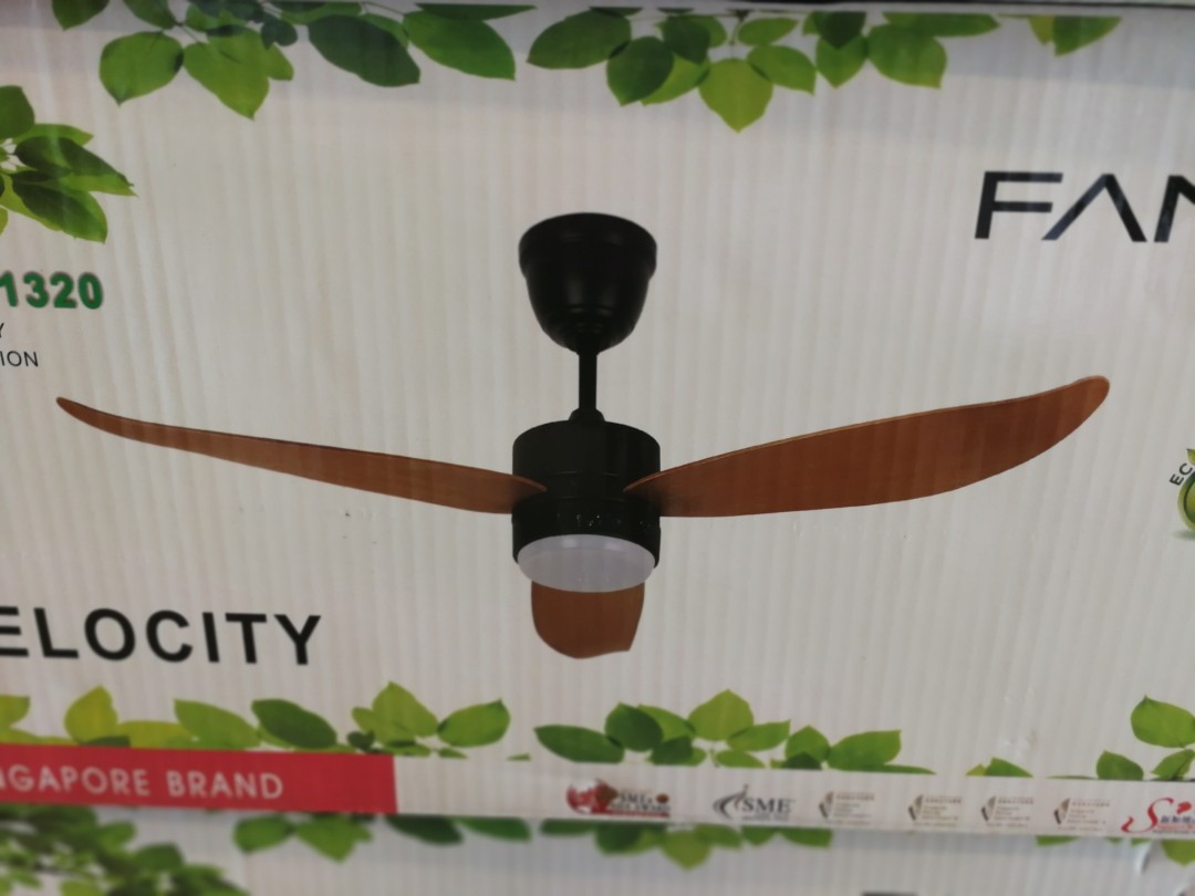 Fanco Velocity 52" with Tri-Color LED (Inverter DC Fan), Furniture ...