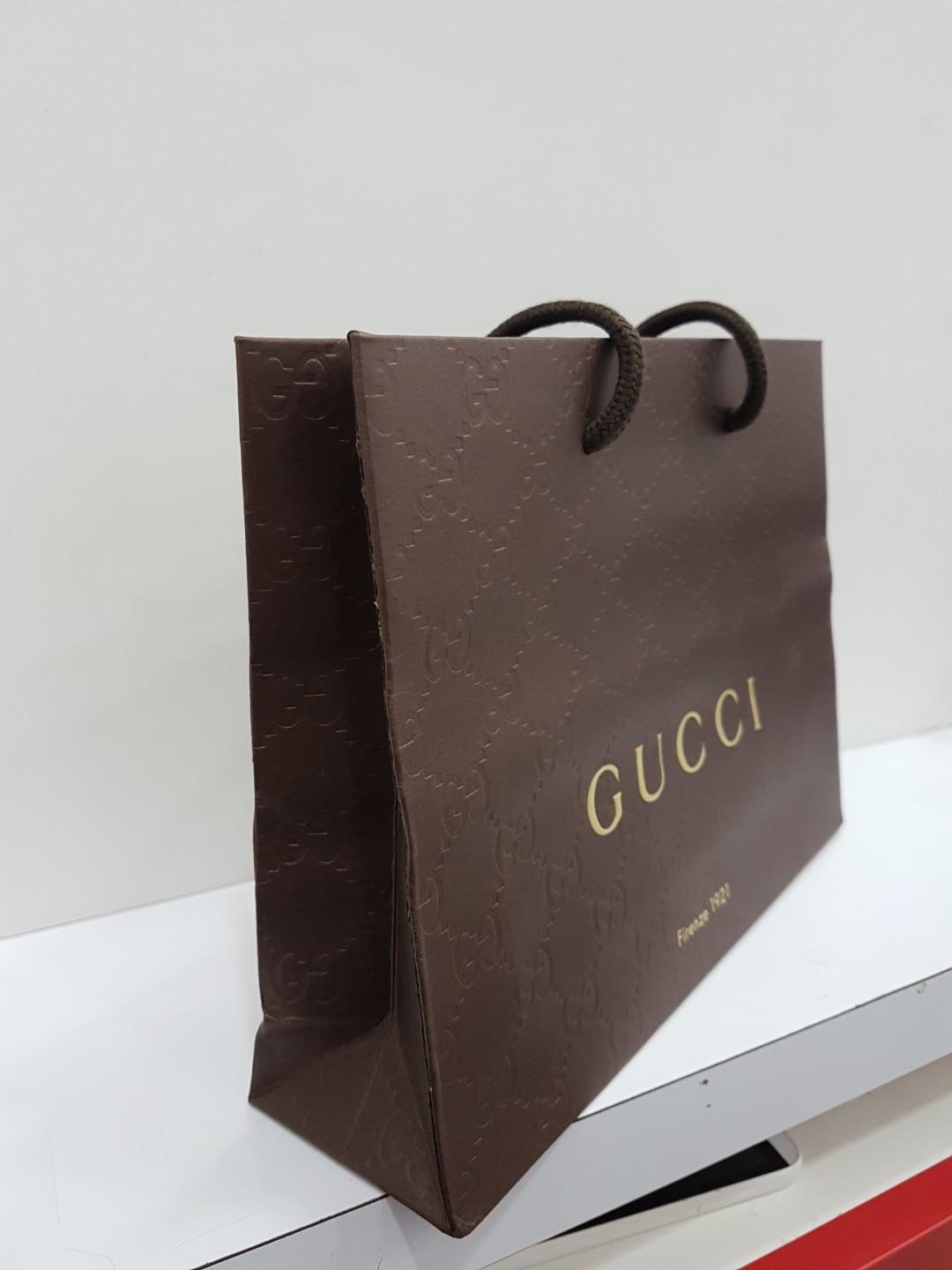 Gucci Paper Bag, Luxury, Accessories on Carousell