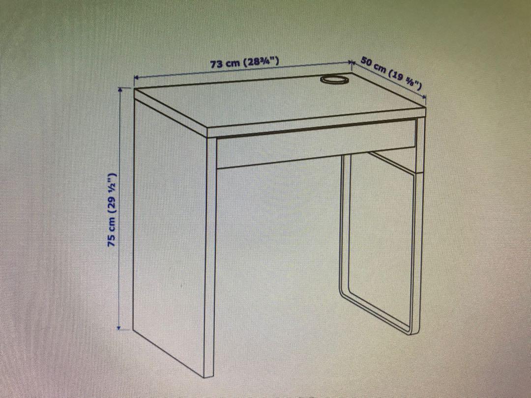 ikea MICKE Table, Furniture & Home Living, Furniture, Tables & Sets on ...