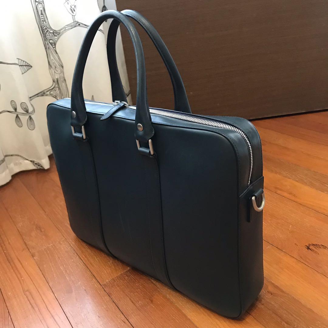 Linjer Soft Briefcase - Navy, Men's Fashion, Bags, Briefcases on Carousell