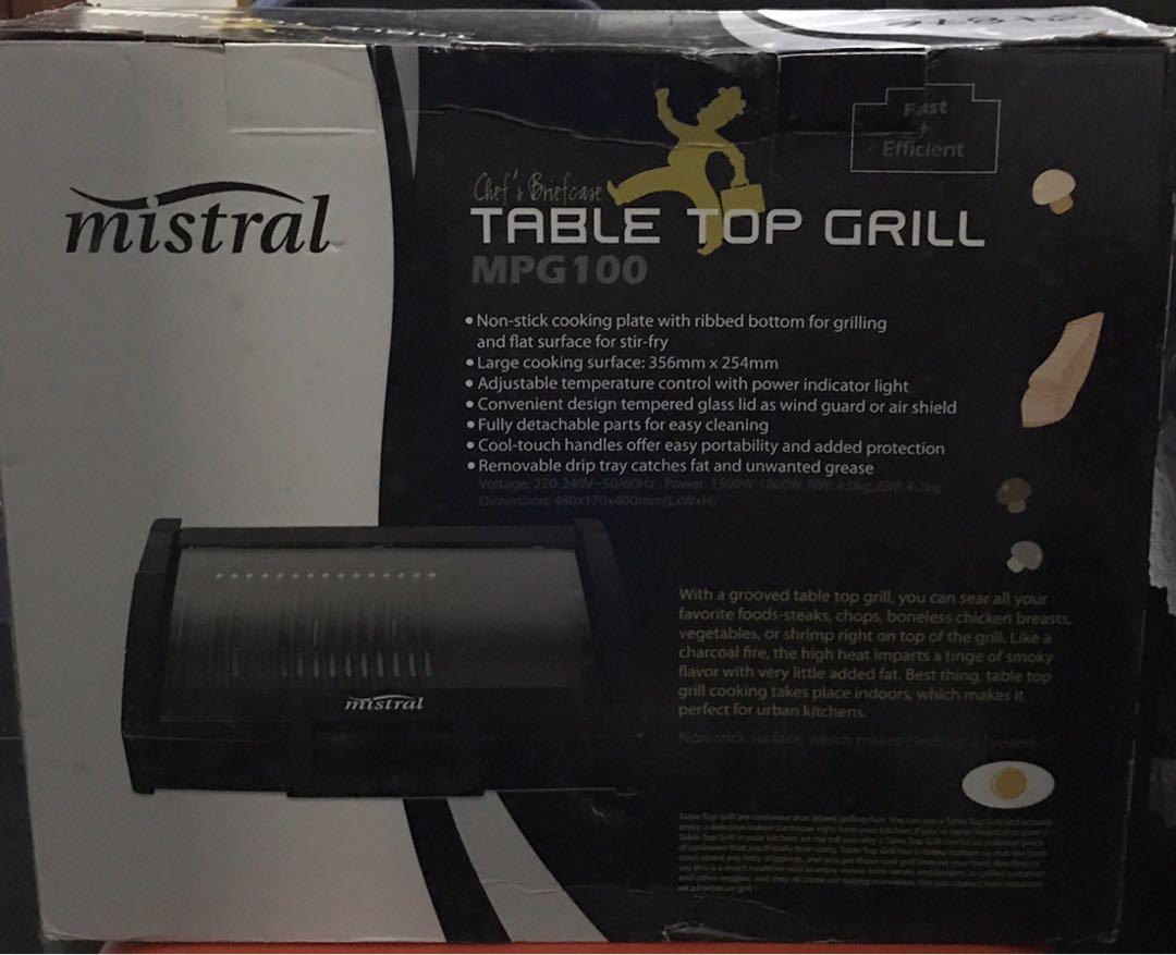 Mistral Table Top Grill, TV & Home Appliances, Kitchen Appliances, BBQ, Grills & Hotpots on ...