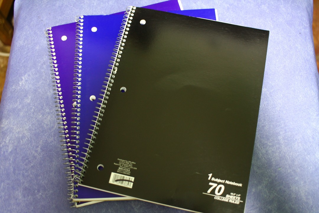 OfficeMax College Ruled 10.5"x8" Spiral Notebook, Hobbies & Toys ...