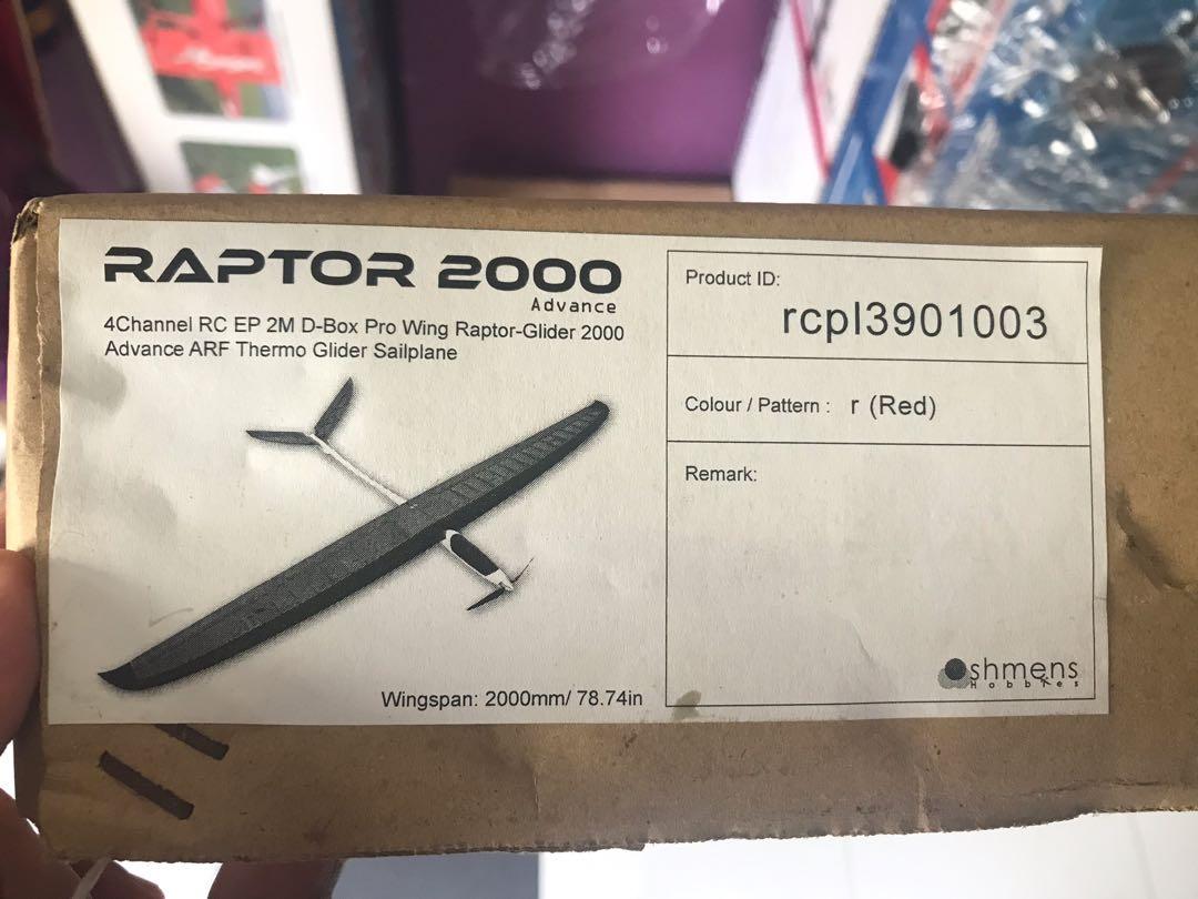RC plane : Raptor 2000, Everything Else on Carousell