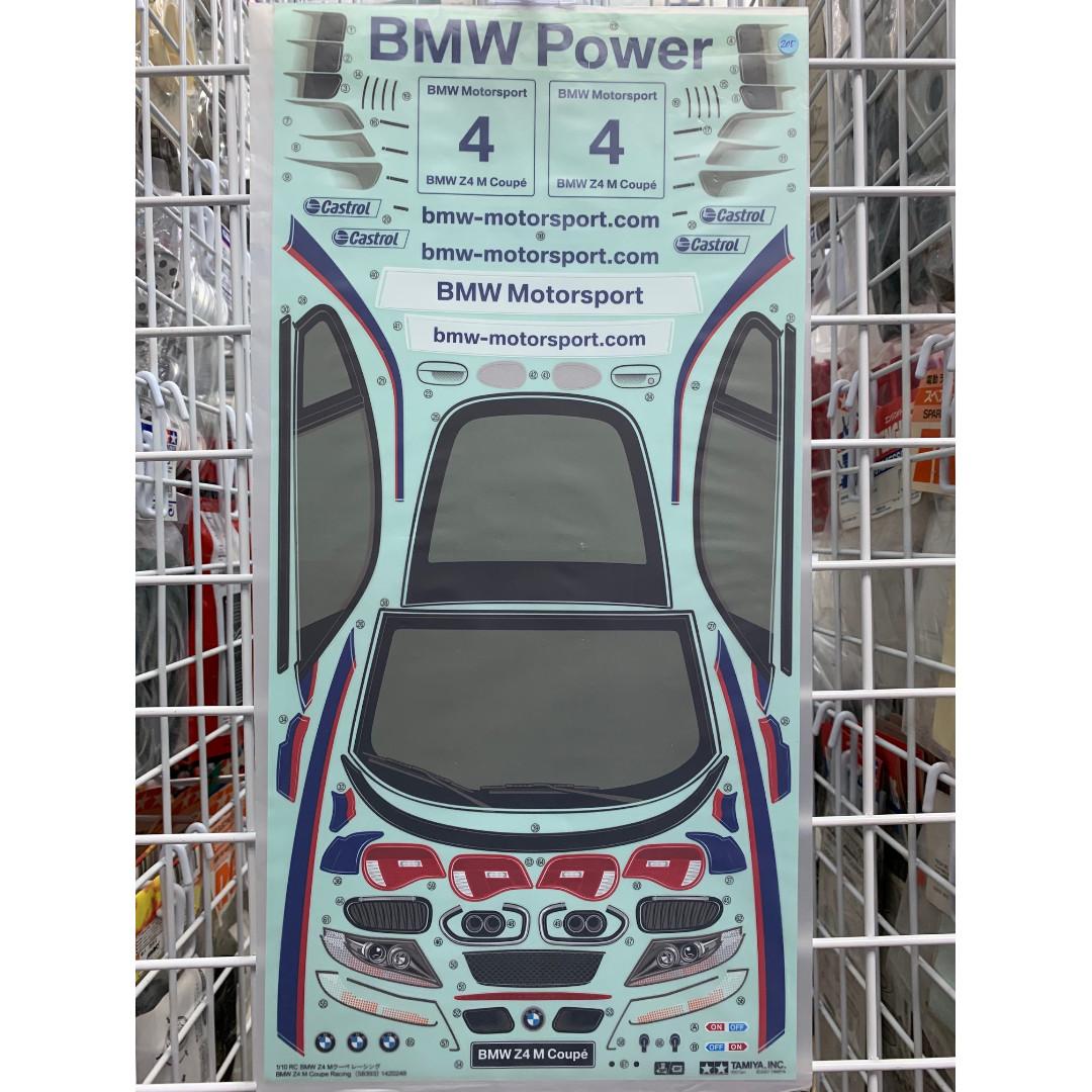 RC sticker Tamiya BMW Z4 M Coupe, 興趣及遊戲, 收藏品及紀念品, 明星周邊 - Carousell