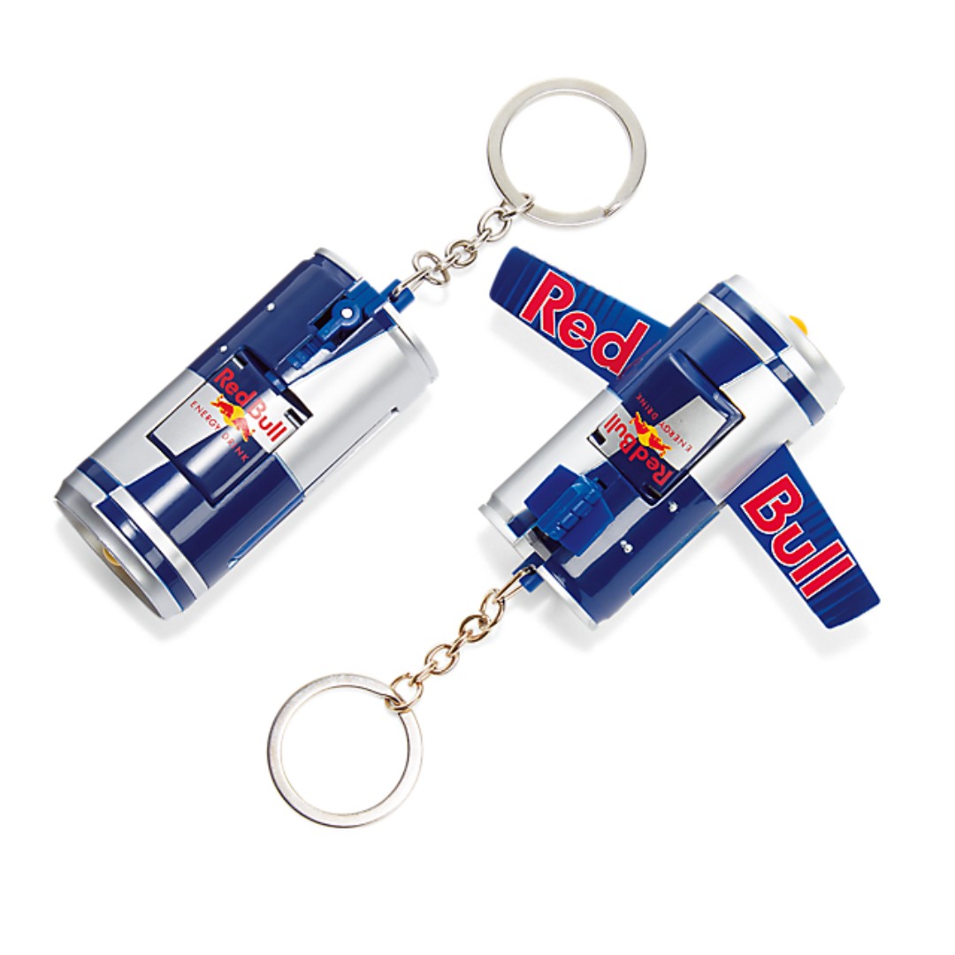 Red Bull transforming mini plane keychain, Hobbies & Toys, Toys & Games ...