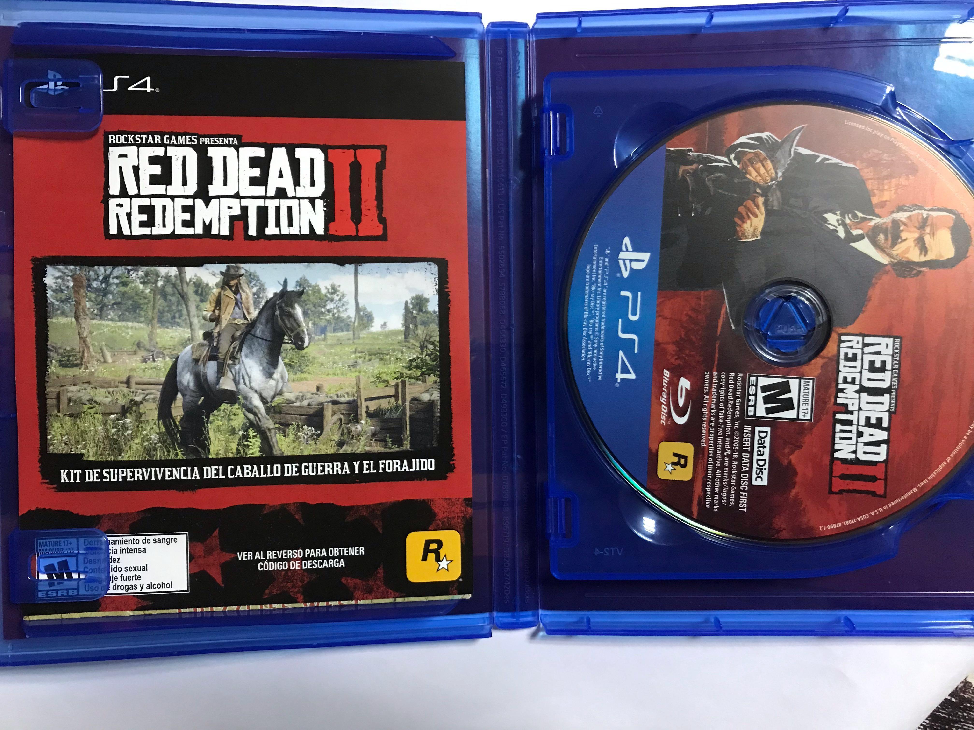 Red Dead Redemption 2 (中英版)-連code, 電子遊戲, 遊戲機配件, 遊戲禮物卡及帳戶 - Carousell