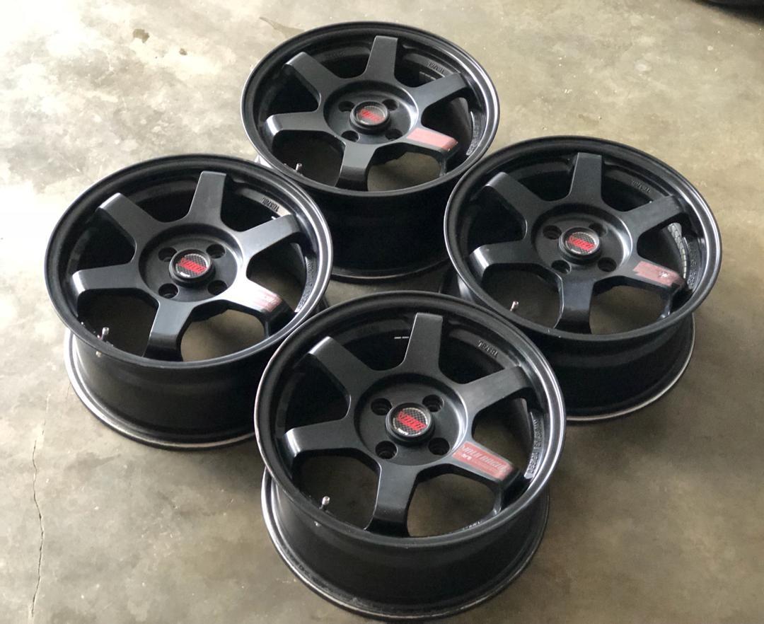 Rim TE37 SL 15 inch vios city almera myvi alza wira, Auto Accessories ...
