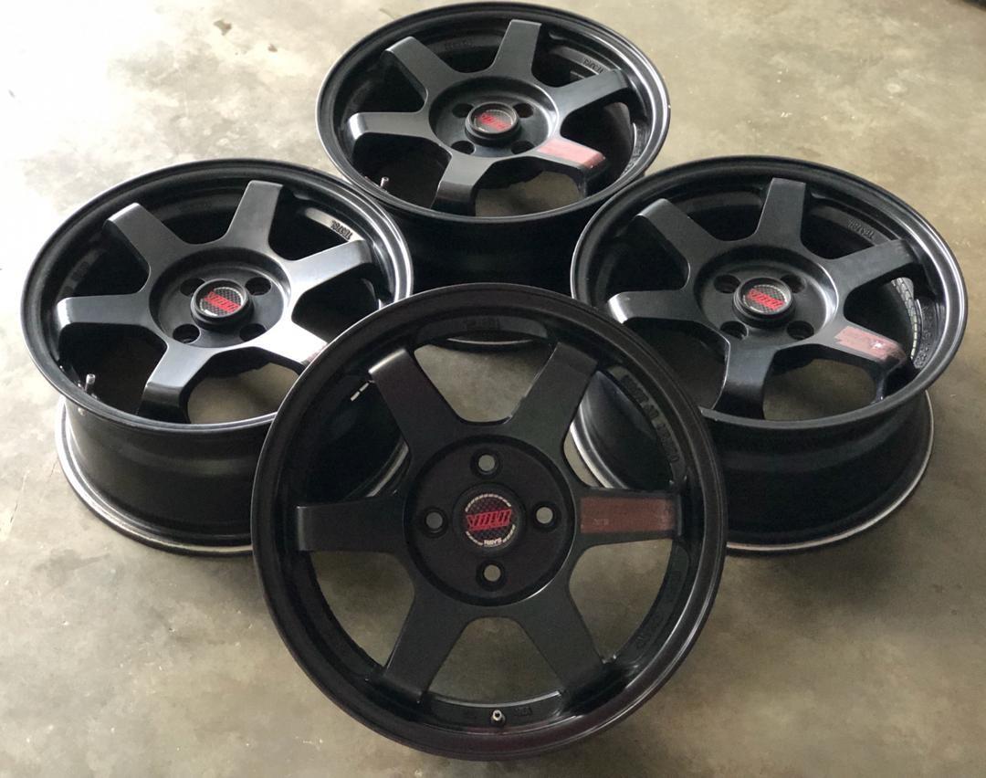 Rim TE37 SL 15 inch vios city almera myvi alza wira, Auto Accessories on Carousell