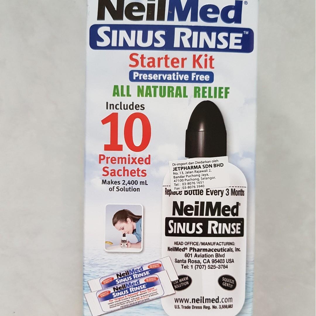 Sinus Rinse Starter Kit, Health & Nutrition, Health Supplements, Health ...
