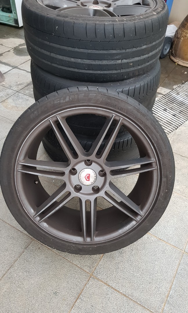 Staggered Vossen replica 19" rim, Car Accessories, Tyres & Rims on ...