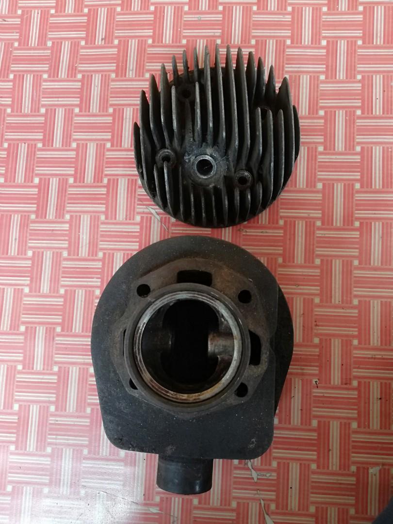 Vespa Block Besi 3Pot (size piston 59.2mm), Motorbikes on Carousell
