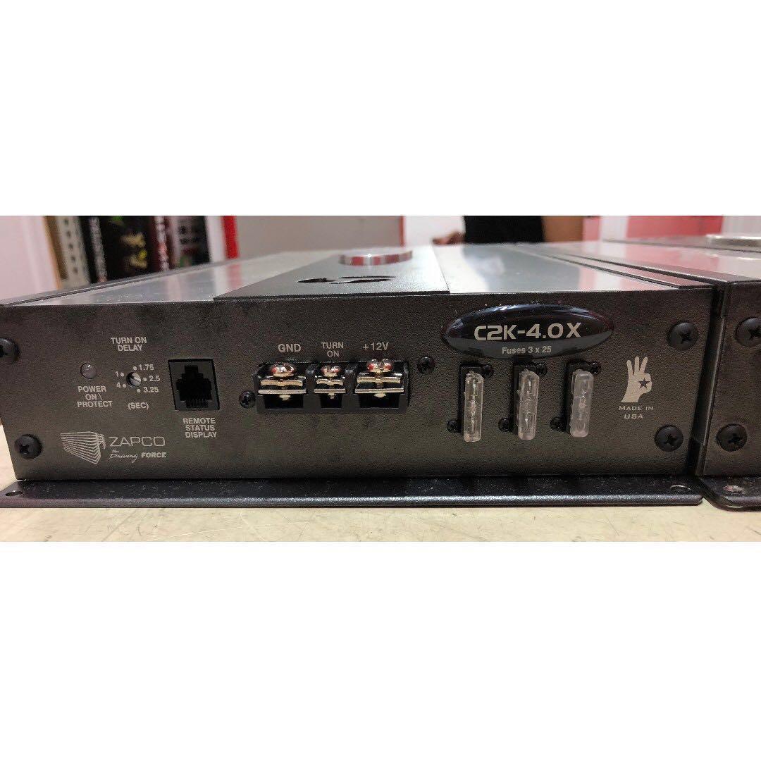 ZAPCO C2K-4.0X COMPETITION 4CH SQ AMP (600WRMS 4CH) WITH BALANCED ...