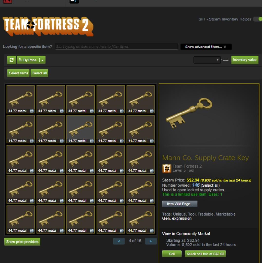 10 TF2 keys, Video Gaming, Gaming Accessories, Game Gift Cards ...