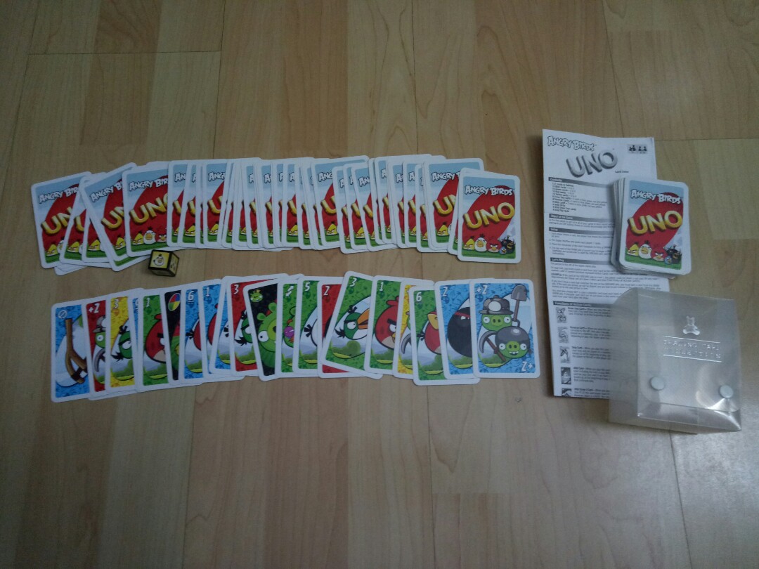 Angry Birds UNO cards, Hobbies & Toys, Toys & Games on Carousell