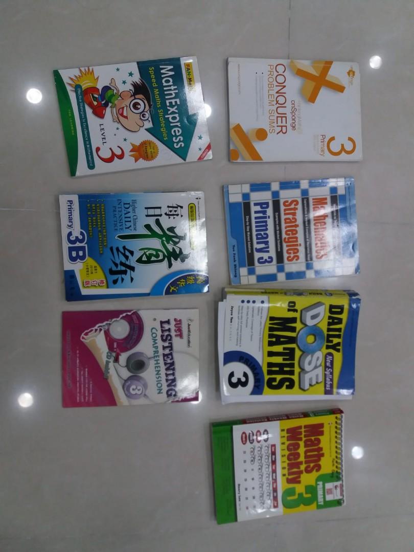 Blessing P1-P2 and P3 assessment books for English, Chinese and Maths ...