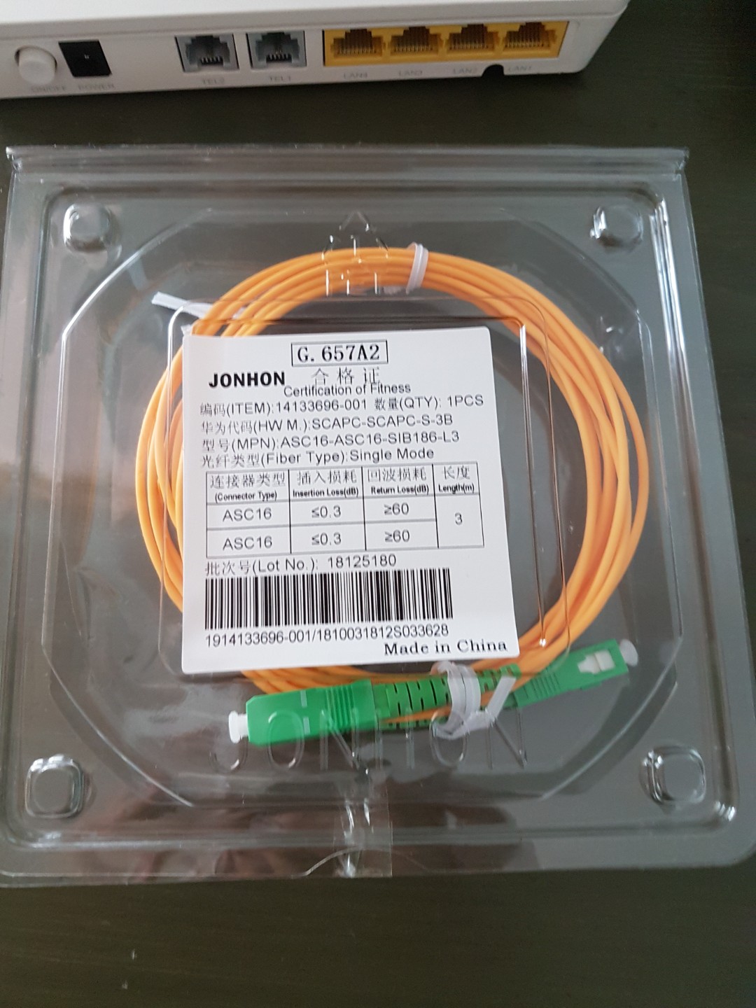 High Speed Fibre Optic Cable (For OpenNet), Computers & Tech, Parts ...