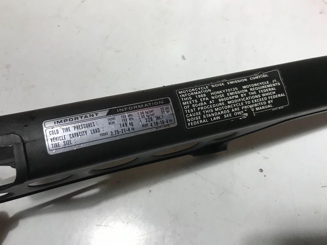 Honda XR / XL 250, 600 chain guard, Motorcycles, Motorcycle Accessories ...