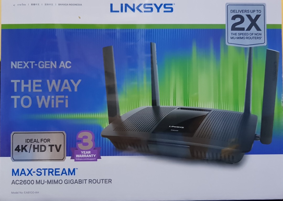 Linksys Max-Stream ac2600 Router Wi-Fi, Computers & Tech, Parts ...