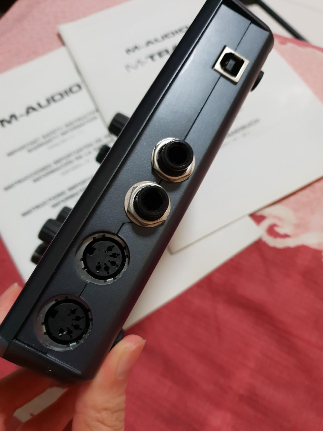 M-Audio M-track Two Channel Portable USB Audio and MIDI Interface ...