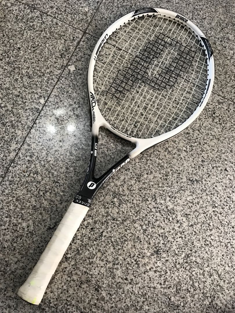 Prince Arch Rebel OS Tennis Racket, Sports Equipment, Sports & Games ...