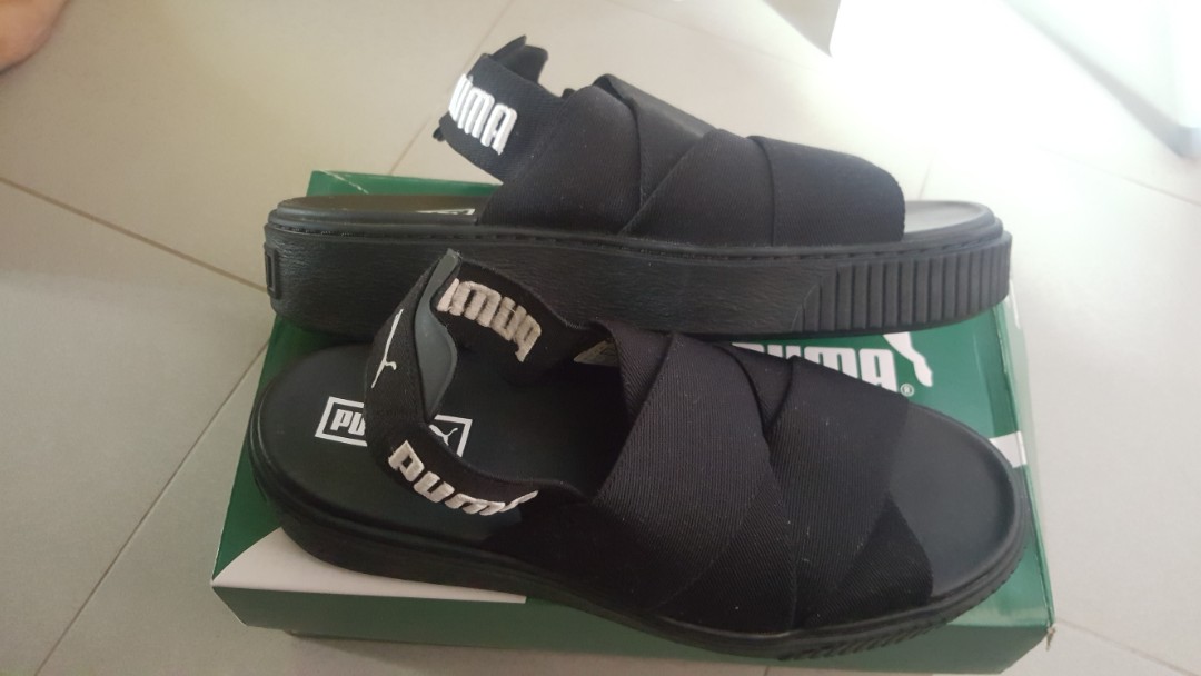 Puma Platform Sandals, Women's Fashion, Footwear, Sandals on Carousell