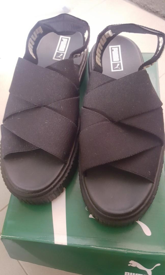 Puma Platform Sandals, Women's Fashion, Footwear, Sandals on Carousell