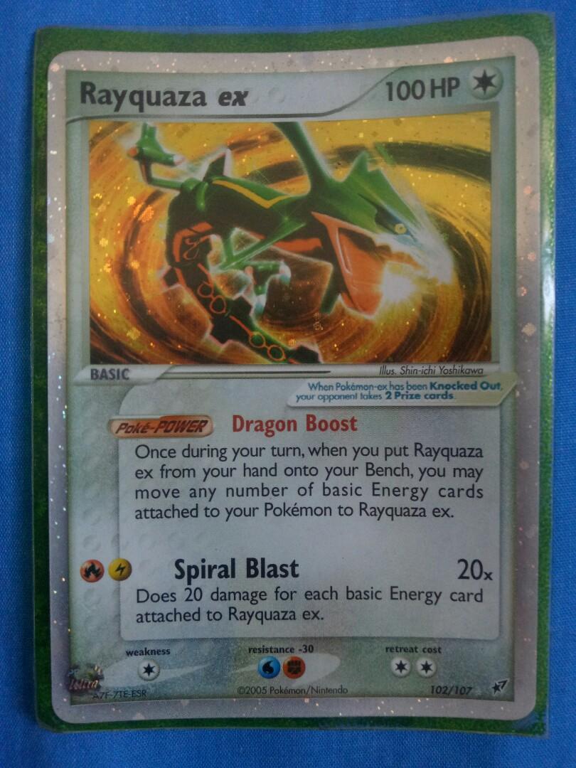 Rare Charizard Rayquaza Pokemon Card, Hobbies & Toys, Toys & Games on ...
