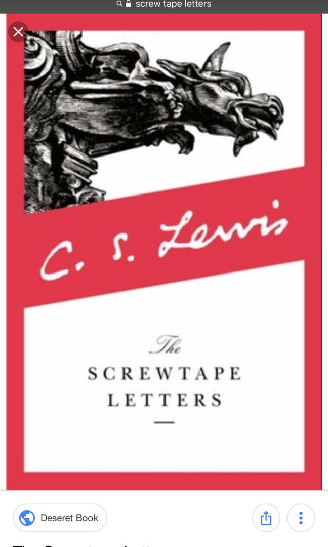 Screw tape Letters by CS Lewis, Hobbies & Toys, Books & Magazines ...