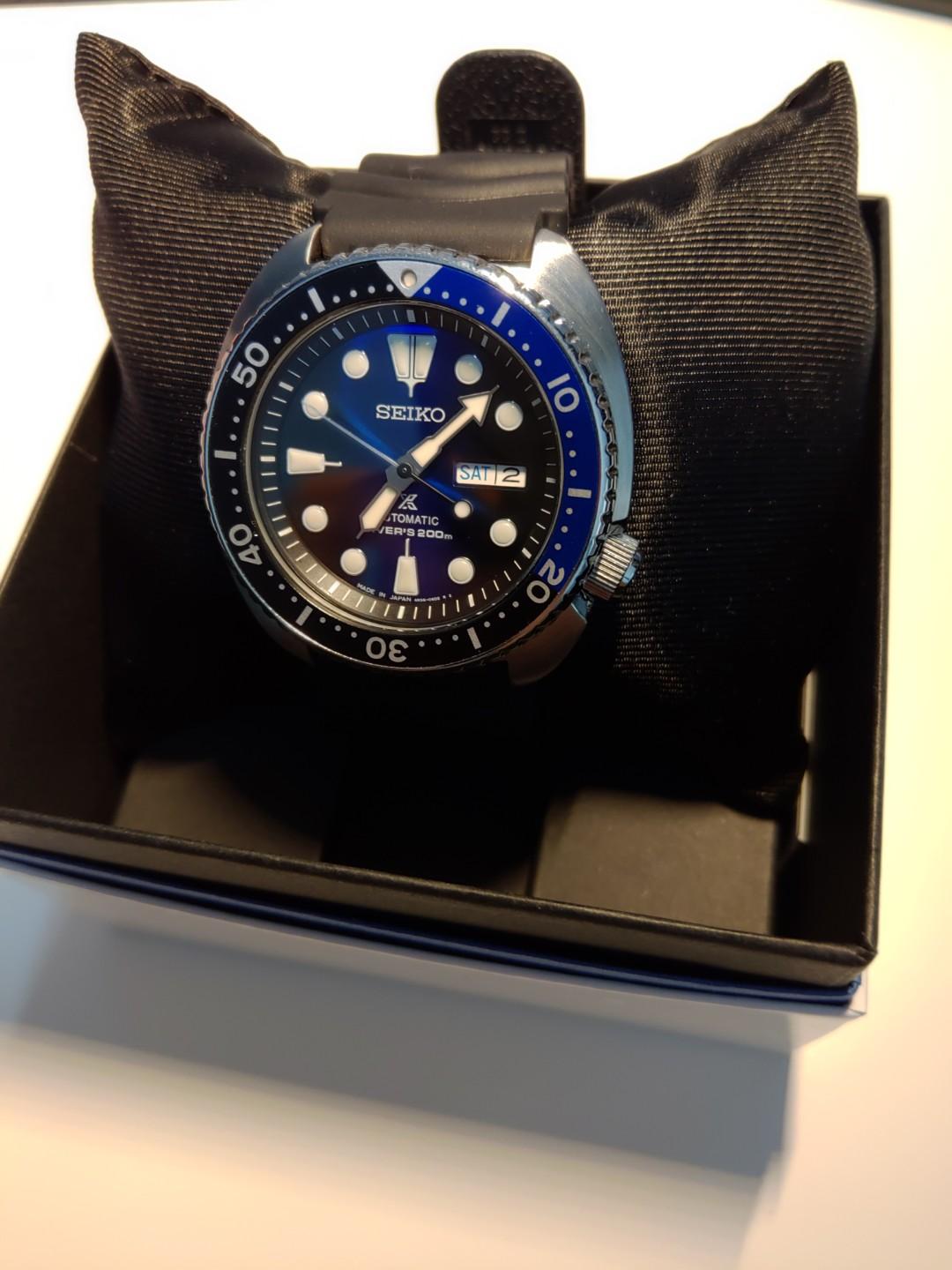 Seiko Turtle SRPC25J1 "Batman", Men's Fashion, Watches & Accessories ...