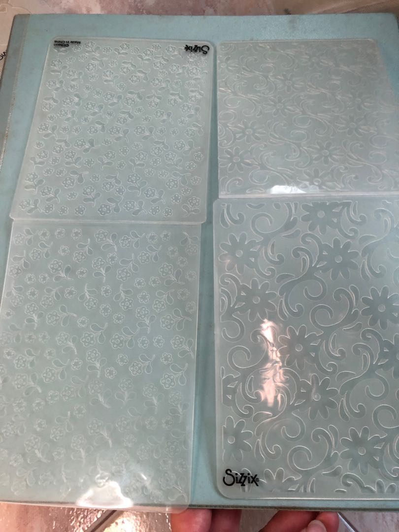 Sizzix embossing folders, Hobbies & Toys, Stationery & Craft, Craft ...