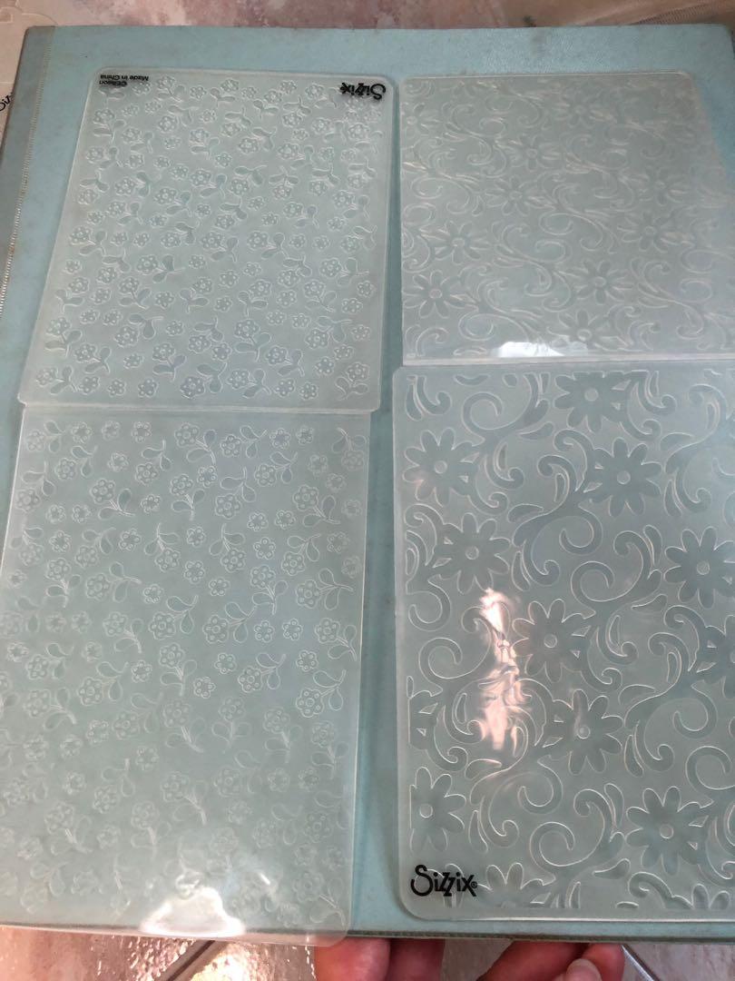 Sizzix embossing folders, Hobbies & Toys, Stationery & Craft, Craft ...