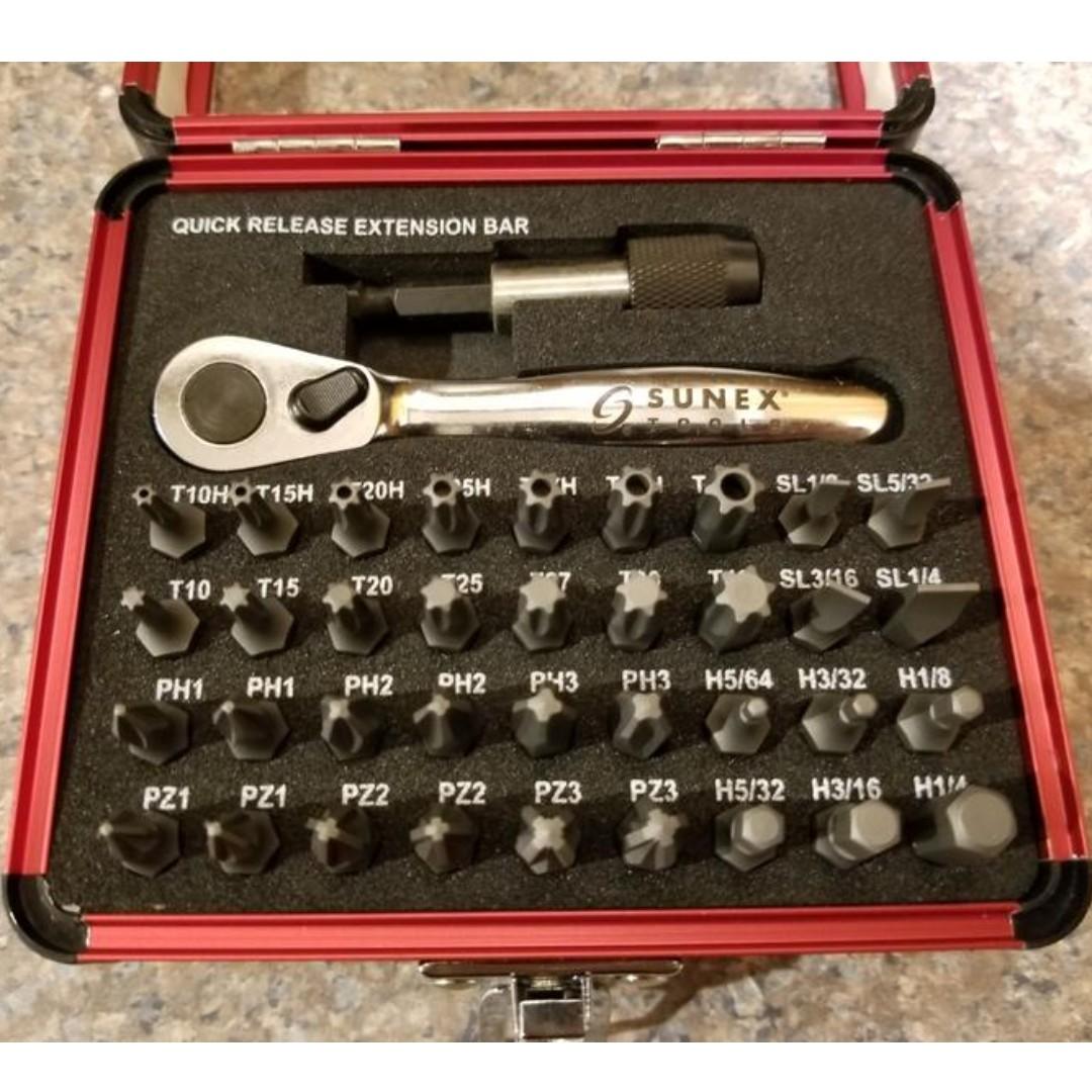 Sunex 38 Piece Mini Ratchet and Bit Set, Motorcycles, Motorcycle ...