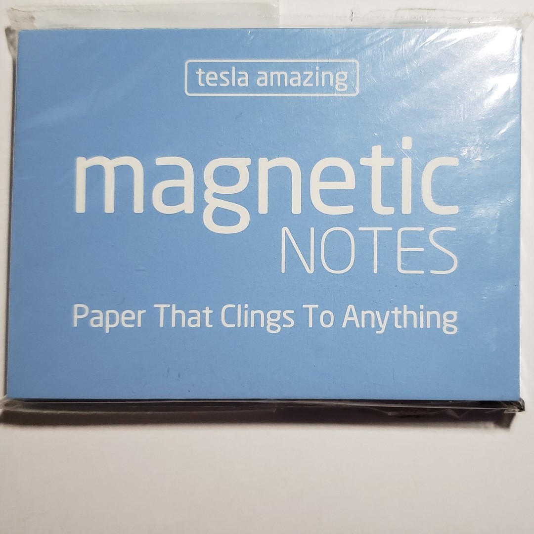 Tesla Amazing! Magnetic Notes 磁力便利貼, 興趣及遊戲, 手作＆自家設計, 文具 - Carousell