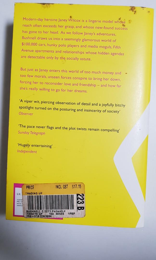 TRADING UP by Candace Bushnell, Hobbies & Toys, Books & Magazines ...