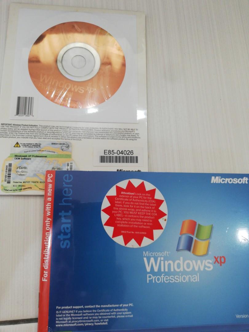 Windows XP Pro Original SW-Sealed and Brand New Copy, Computers & Tech ...