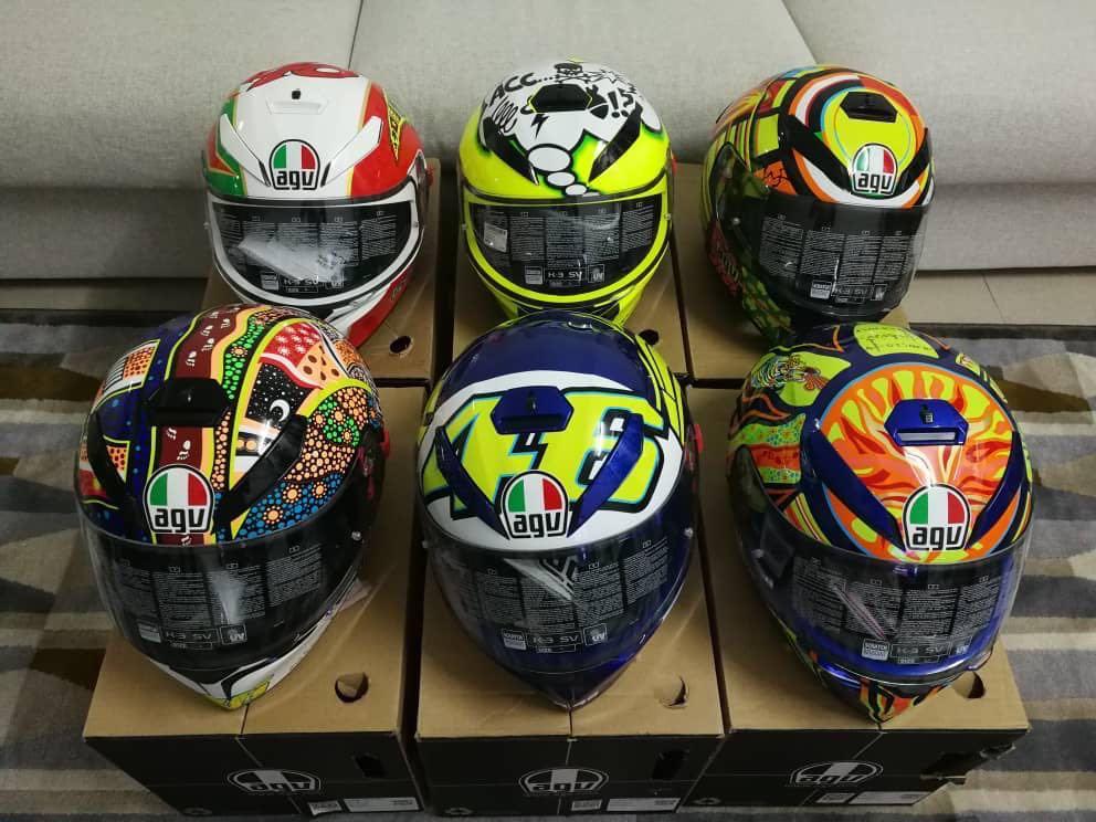 Original AGV K-3 SV VR46 COLLECTION SIZE L, Hobbies & Toys ...