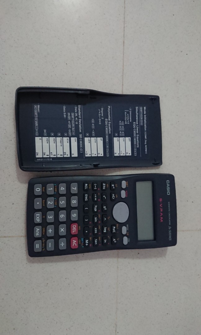 Casio calculator fx-500MS, Computers & Tech, Printers, Scanners ...
