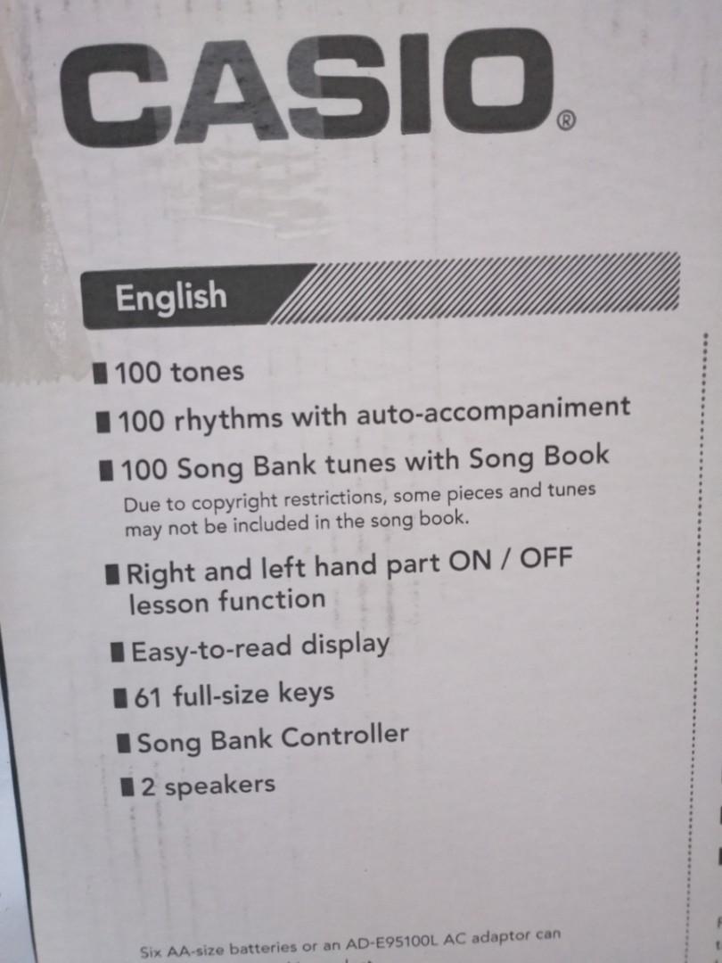 Casio Electronic Keyboard, Hobbies & Toys, Music & Media, Musical ...