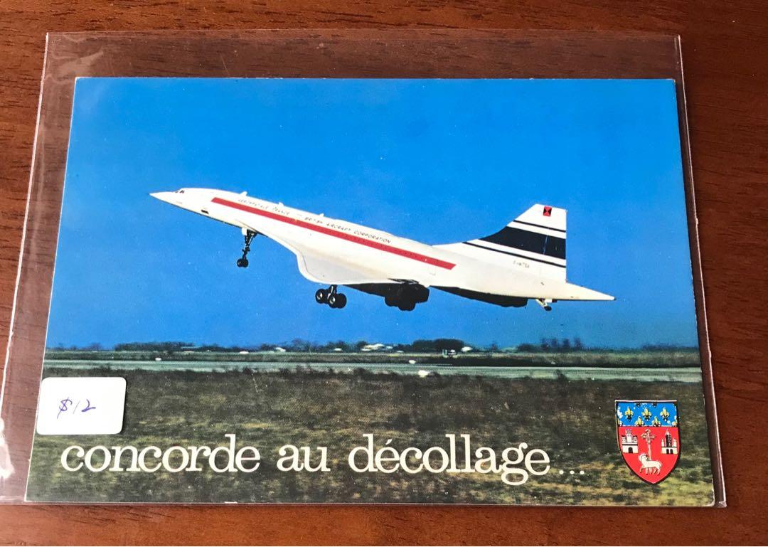 Concorde au décollage Colour Post Card, Women's Fashion, Jewelry ...