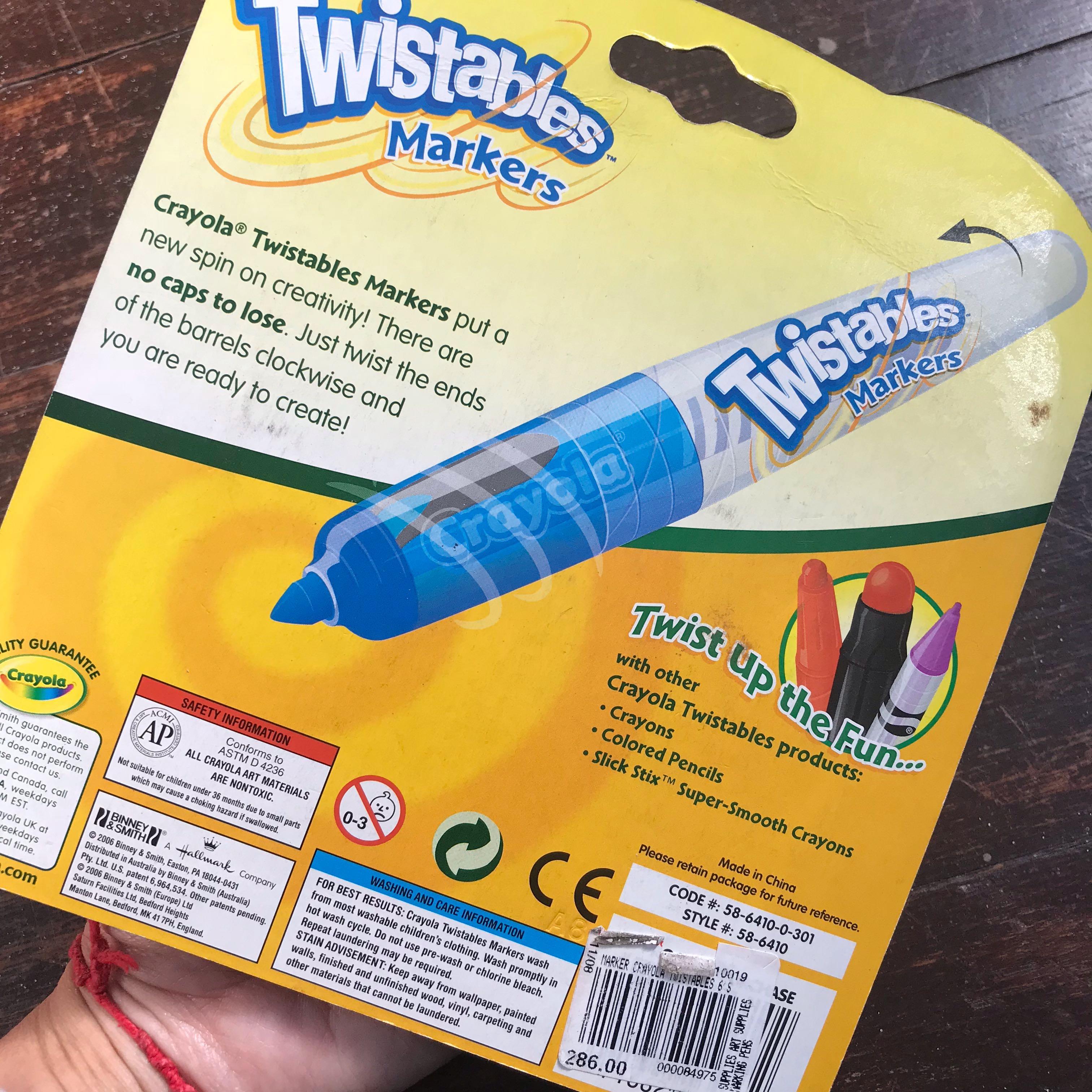 Crayola Twistable Markers, Hobbies & Toys, Stationary & Craft, Craft ...