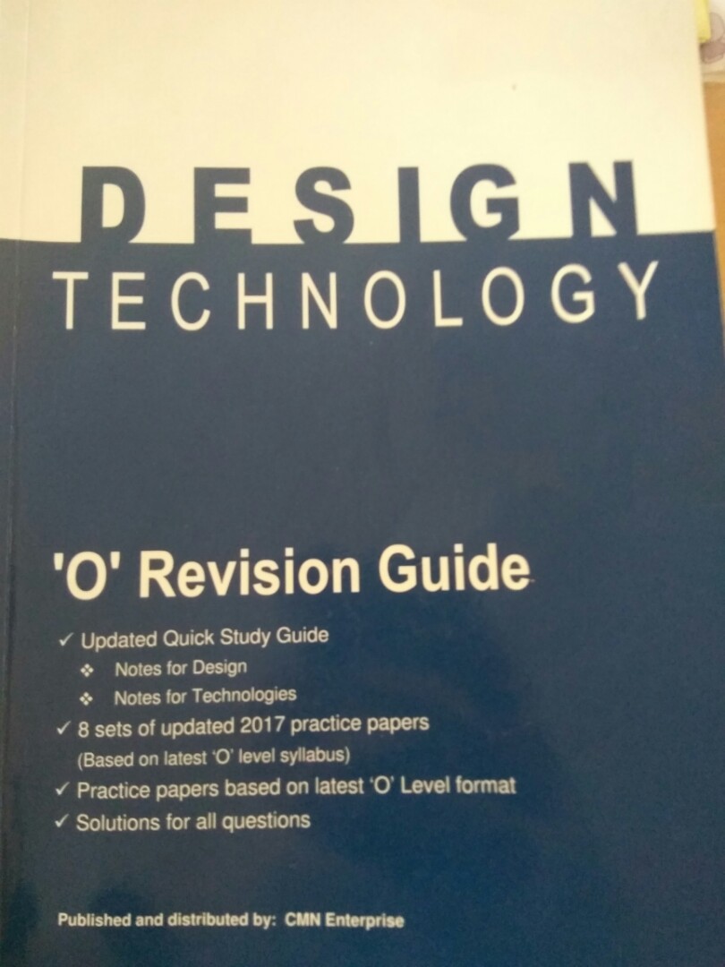 Design and technology secondary school revision guide, Hobbies & Toys ...
