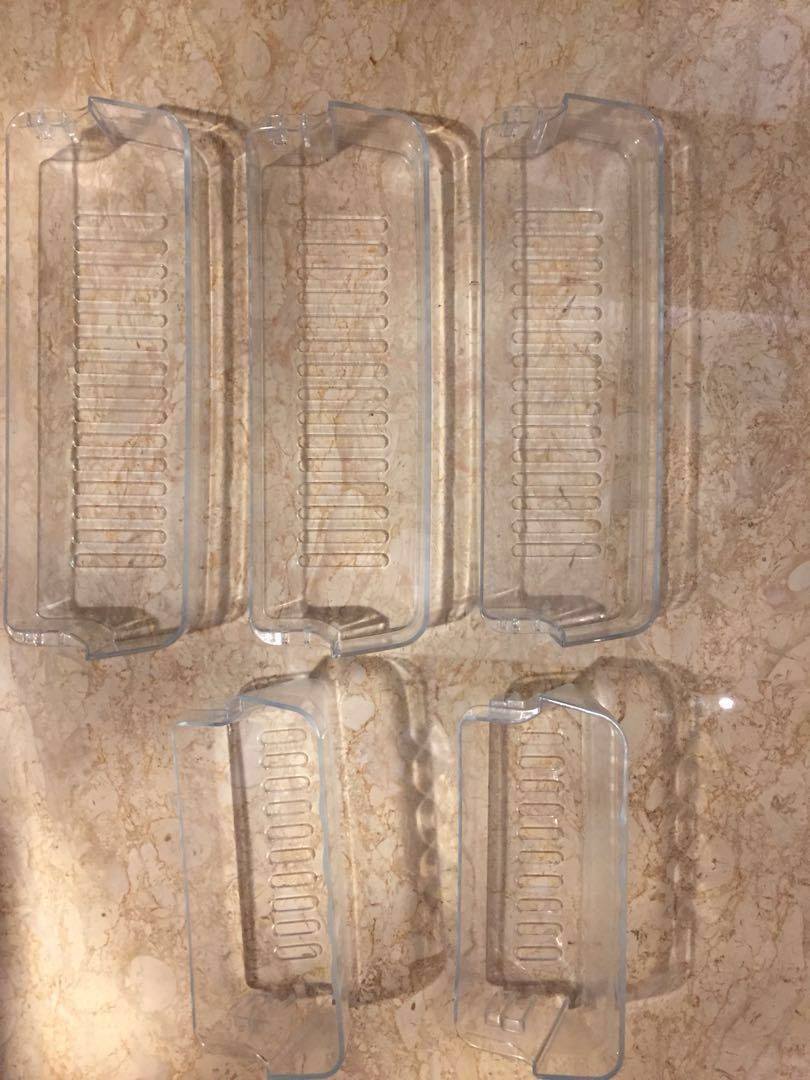 Fridge Door Trays - Set of 2 small and 3 large trays from Sharp Fridge ...